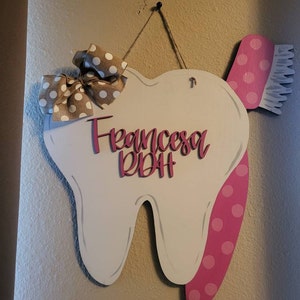 Dentist Office Door Sign, Dentist Sign, Tooth Door Sign, Dentist Gift ...