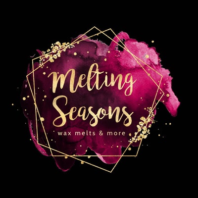 Berry Red and Gold Logo Design, Pretty Logo, Watercolor Logo, Glitter ...