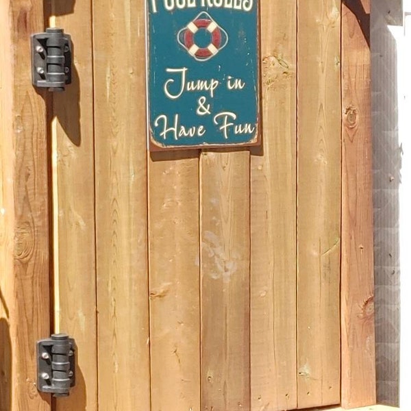 POOL RULES SIGN, Pool Signs, Vintage Style Pool Sign, Swimming Pool ...