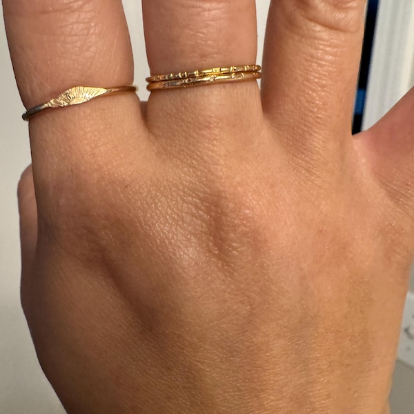 Custom 1 Mm Secret Message Ring, Hidden Quote Jewelry, Initial Ring ...