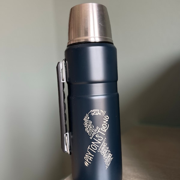 Engraved Thermos Stainless King 40oz Beverage Bottle - Personalized ...