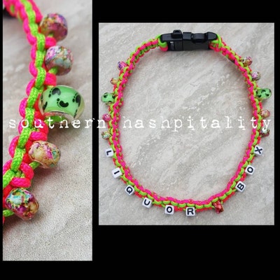 Option3 Custom Made Paracord Hash House Harriers Necklaces glass Beads ...