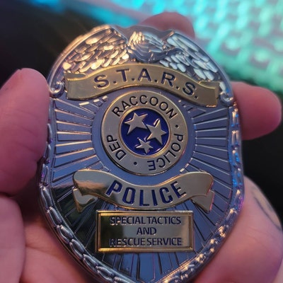 S.T.A.R.S. Raccoon City R.P.D. Metal Costume/cosplay Badge 75mm X 55mm ...