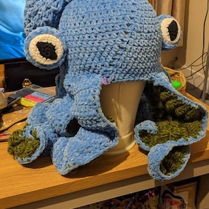 PATTERN Crochet Octopus Hat - Etsy