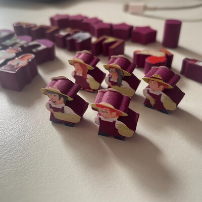 LORDS of WATERDEEP Meeples Upgrade Kit Stickers Free Scoundrels of Skullport Decals Kit Premium ...