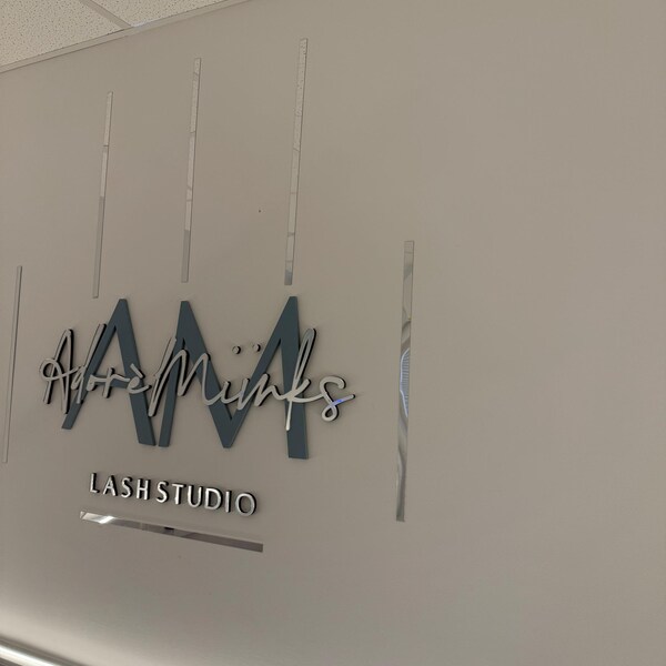 Business Wall Sign, Logo, Wooden Sign, 3d Letters, Wall Plaque, Custom ...