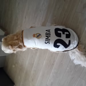 Barcelona Personalised Pet Tank Top FC 23/24 With Original FC Logo dog ...