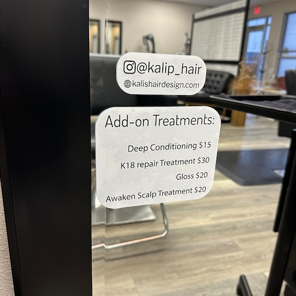 Custom Static Cling Vinyl Sticker - Window Printable Decal Clear and ...