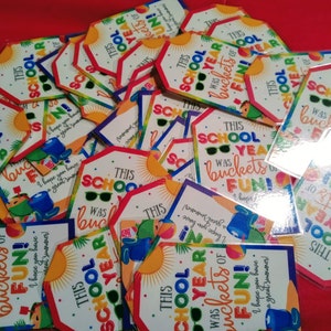 First Day of School Crayons Gift tags Here's to a bright | Etsy