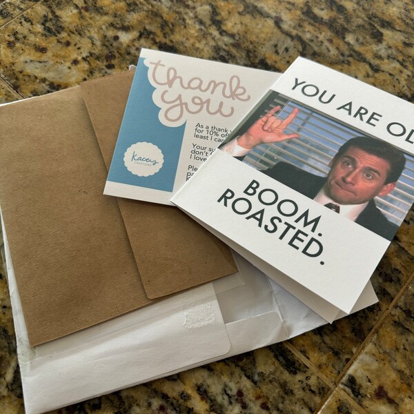 You Are Old. Boom Roasted | the Office Birthday Card | Michael Scott ...