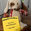 Lion Printable Stuffed Animal Adoption Certificate Downloadable Plushie ...