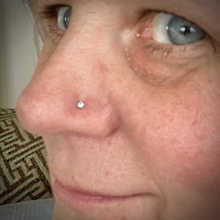 Tiny Diamond Nose Stud Nose Ring Piercing Nose Pin Nose Bone Silver ...