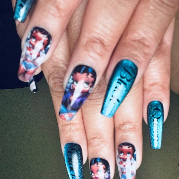 Chucky Press on Nails/halloween Nails/bride of Chucky/childs Play Nails ...