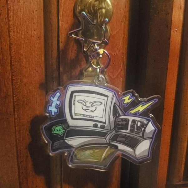Painter Keychain – Pressure Roblox Fan Art, Acrylic Charm, Painter ...