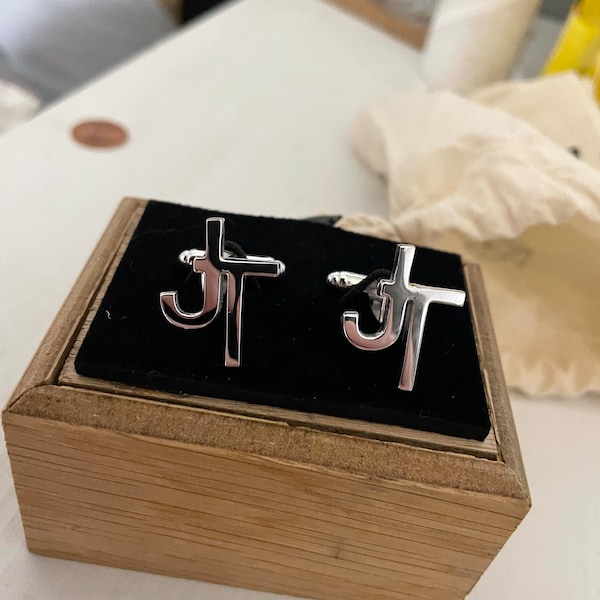 Customized Cufflinks - Personalized Name Cufflinks - Groom Wedding ...