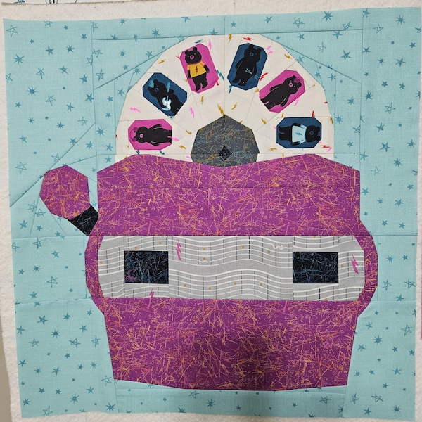 Wild Nights Mini Quilt Foundation Paper Pieced Pattern Digital PDF ...