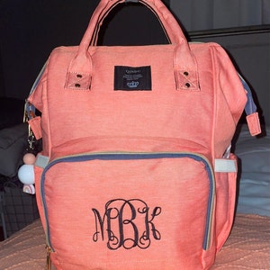 Name or Monogrammed Leopard Print Diaper Bag Backpack Multi | Etsy