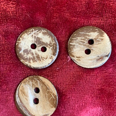 10 Large Wooden Buttons 1.5 Inch 38mm Wood Buttons - Etsy