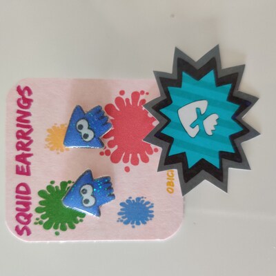 Splatoon Squid Earrings - Etsy