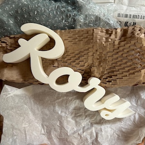 6,5 Hollow Fillable Letter Freestanding Empty Letter Box Self Standing ...