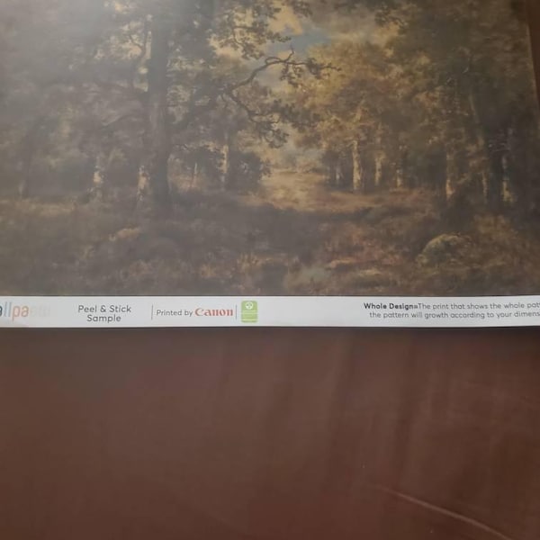 Dark Forest Landscape Wallpaper Vintage Painterly Style Lush Trees ...