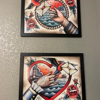 Boxing Theme Tattoo Flash Design - Etsy UK