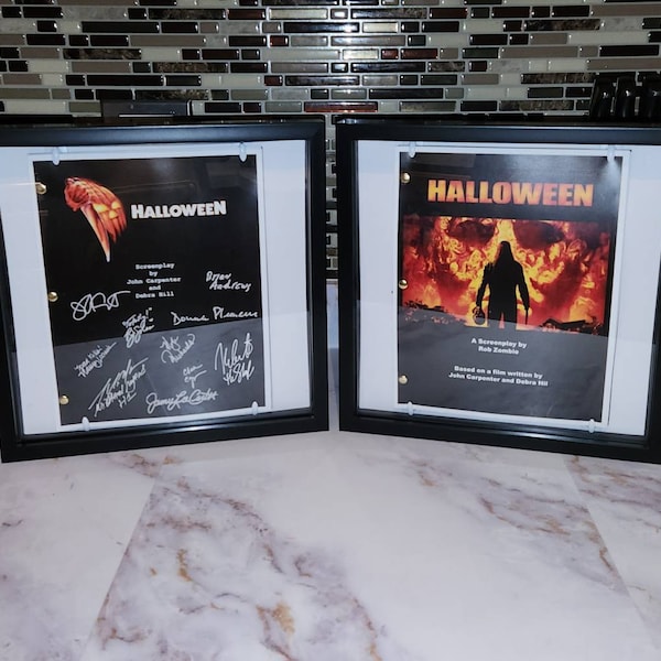 Halloween Autographed Signed Script Reprint Michael Myers Cast Signed ...