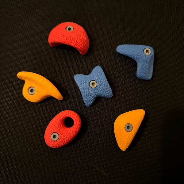 Rock Climbing HOLD MAGNETS - Refrigerator / FRIDGE Magnets - Set of 6 ...