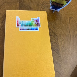Sticker // Vinyl Holographic Periodic Table, Science Art 3 Inches ...