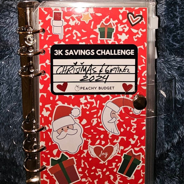 3k Budget Binder Mini Savings 3k Savings Challenge Cash Envelope System ...
