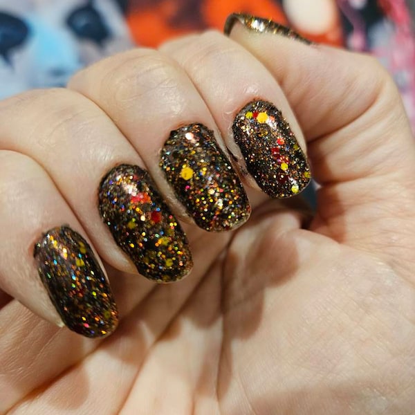 Shattered Opal - Opalescent, Iridescent, Pastel Rainbows, Glitter Nail ...