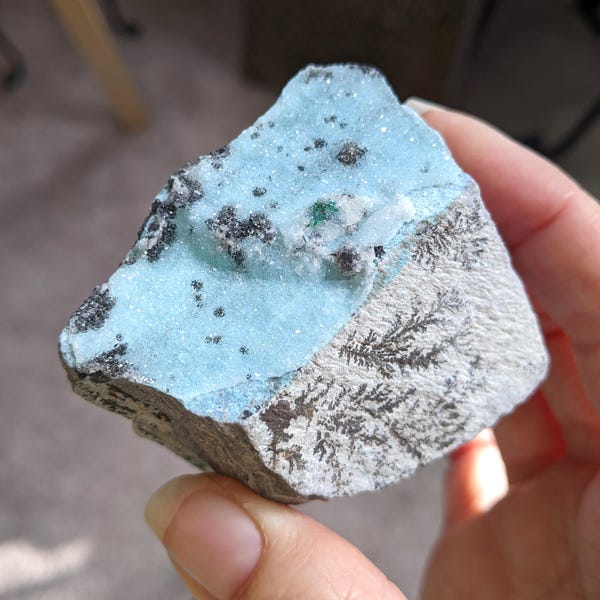 Larimar Heart, AAA Grade Natural Larimar Heart, High Quality Larimar ...
