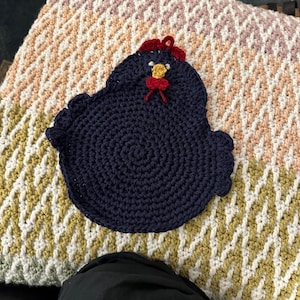 Crochet Pattern for the Swanky Chicken Trivet Potholder PDF Instant ...