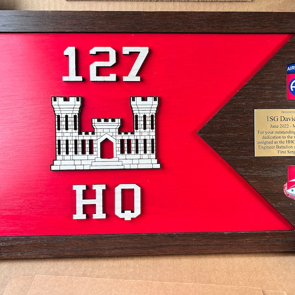 Engineer Company Guidon Plaque - Etsy