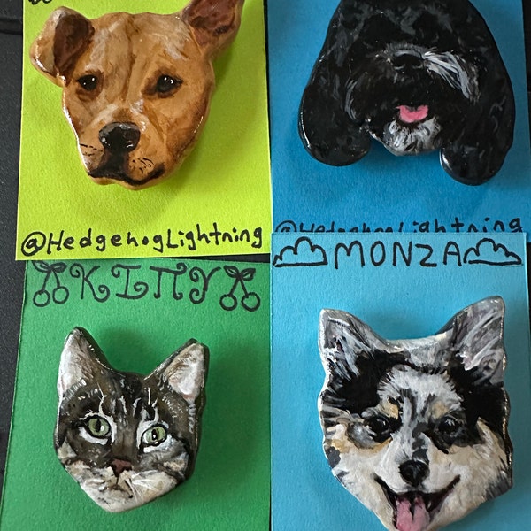 Adopt a Pup Handmade Clay Magnet individual - Etsy