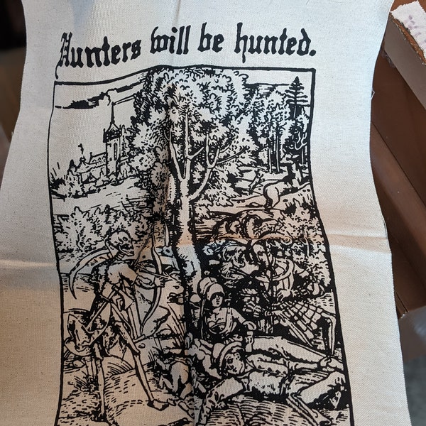 Hunters Will Be Hunted ~ Backpatch (punk Clothing/punk T-shirt/crust ...