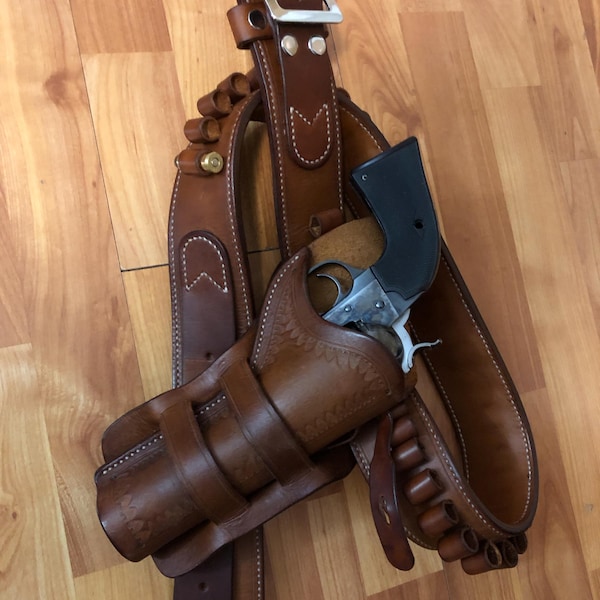 Western Quick Draw Holster and Belt. Clint Eastwood Style - Etsy