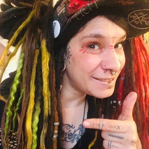 Dark Sprite Half Set of Wool Dreadlocks - Etsy