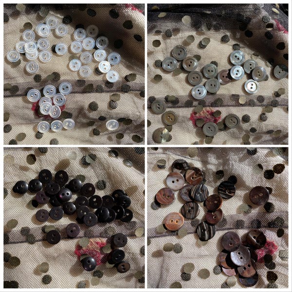 Set of 10 Snap on Button Covers - 1 1/8" Fabric Covered Buttons - Green ...