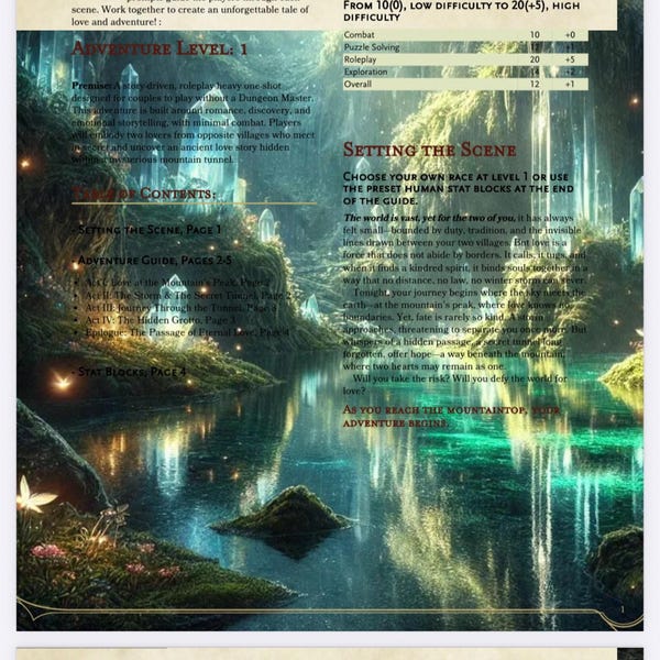 The Secret Tunnel, A Tale of Two Lovers - Romantic Dnd 5E Date Night ...
