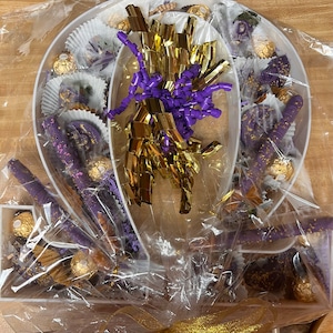 Fillable Letters Numbers Trays for Charcuteries Candies Sweets Baked ...