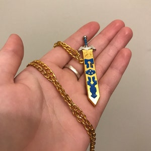 Zelda Master Sword Necklace or Keychain With Removable Sword - Etsy