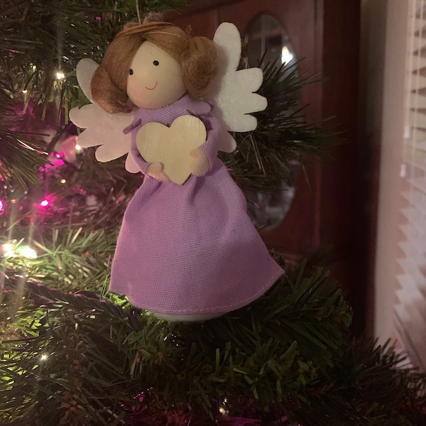 Mini Guardian Angel for Gift Christmas Tree Angel Pendant Handmade ...