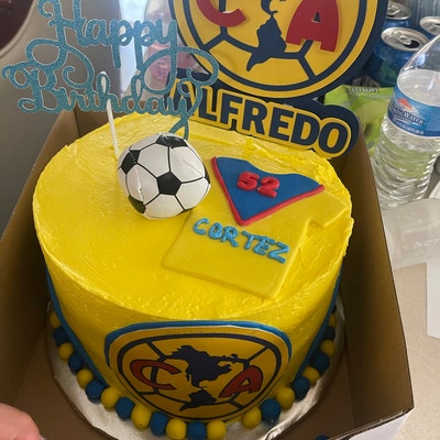 Club America Cake Topper, Club America Soccer Team, Club America Futbol ...
