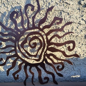 Hippie Fun Wacky Sun THE ORIGINAL Unique Metal Sun Garden Wall Outdoor ...