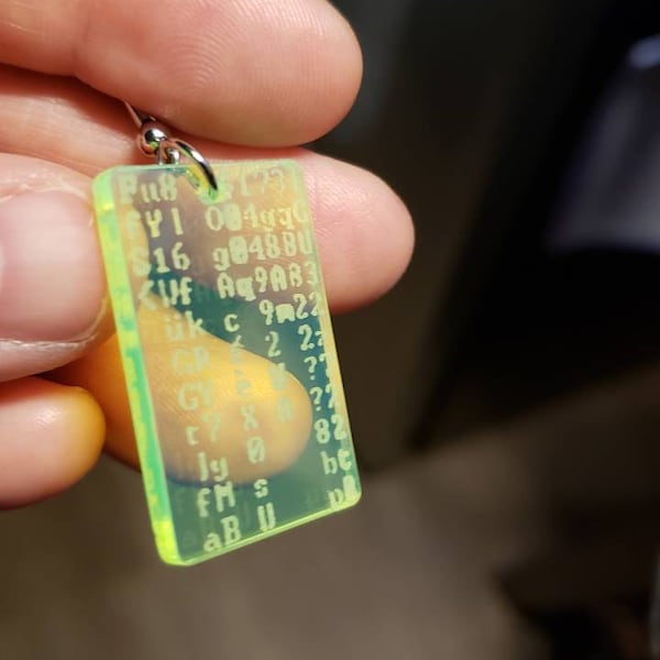 Matrix Trickle Code Programmer Dangle Earrings Coding Nerd Pendants ...