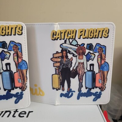 Catch Flights Not Feelings Png Sublimation Design Download, Black Woman ...