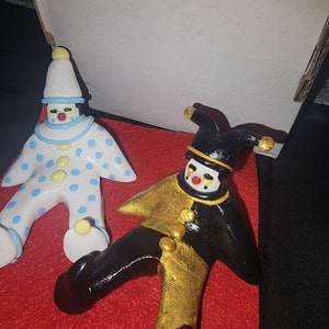 Mini Moon and Stars Clown Figurine - Etsy
