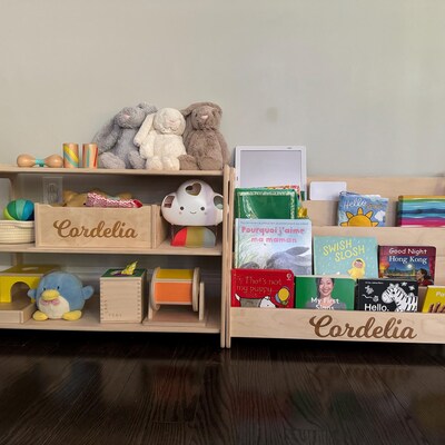 Small Montessori Bookshelf, Kid Bookshelf, Toddler Bookshelf ...
