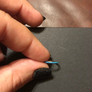 Blackline Devil's Heart L-Shaped Nose Ring | Etsy